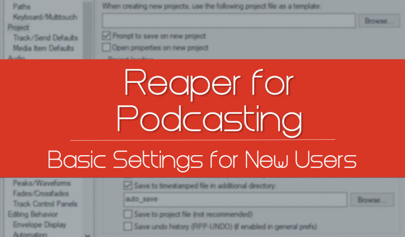 Improving Your Workflow with Reaper Project Templates - Reaper for ...